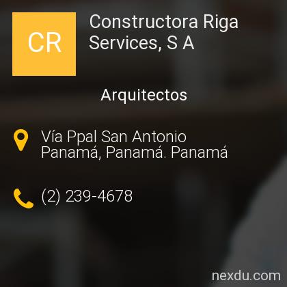 Constructora Riga Services, S A ® Arquitectos en Panamá